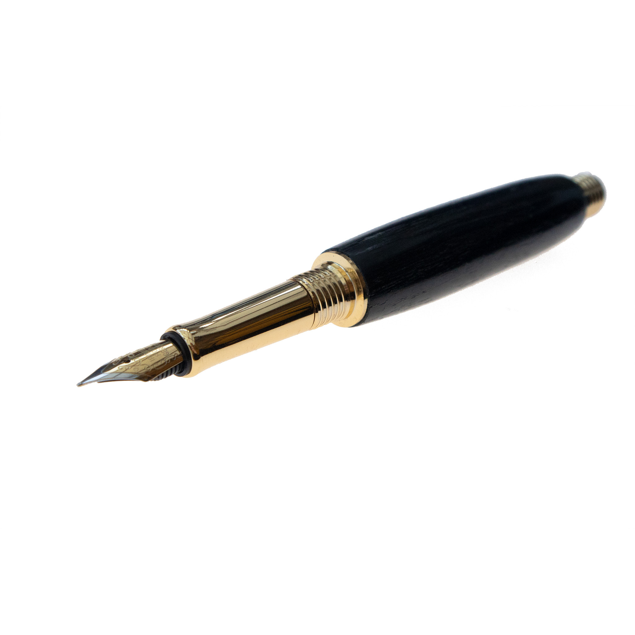 Handcrafted Wood Pen | Ancient Bog Oak Wood Pen | Wig and Pens - wigandpens