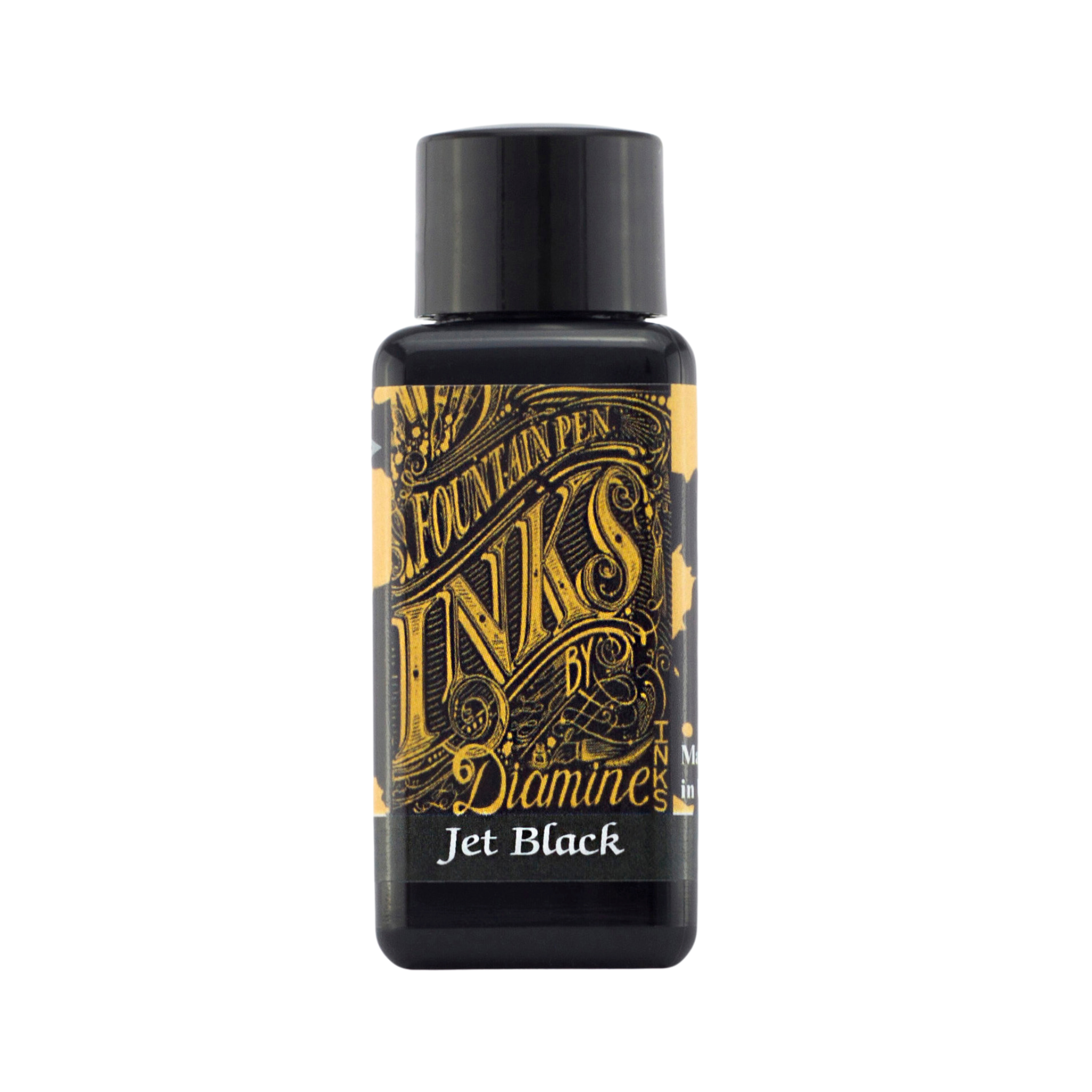 Diamine Ink | Bottled Ink 30ml and 80ml | Jet Black - wigandpens