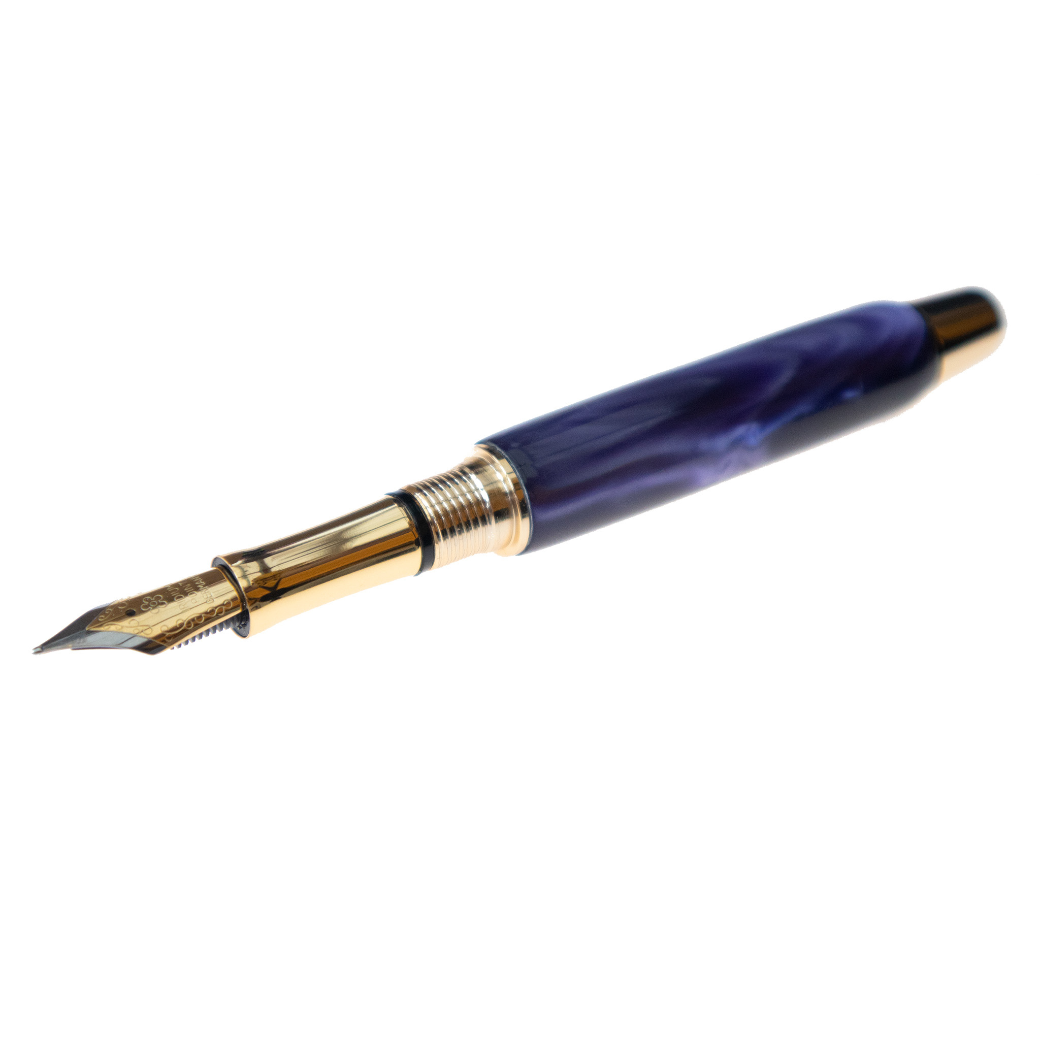 Handcrafted Resin Pen | Inky Ocean Depths | Wig and Pens - wigandpens