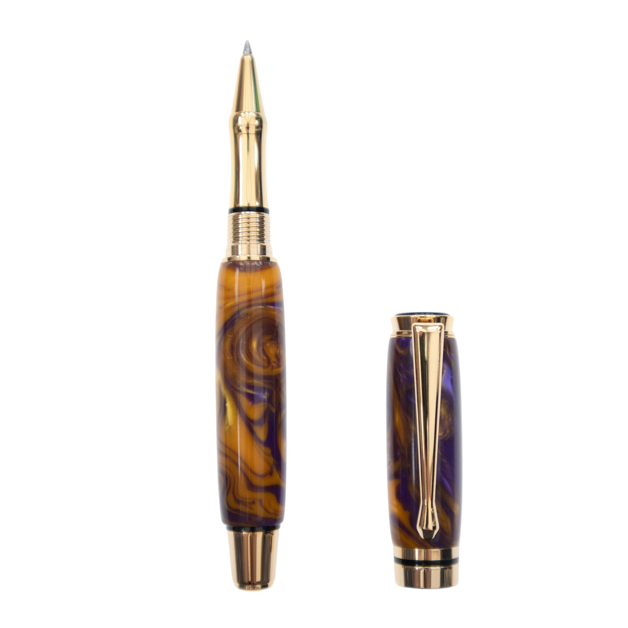 Handcrafted Resin Pen | Ridiculously Regal | Wig and Pens - wigandpens