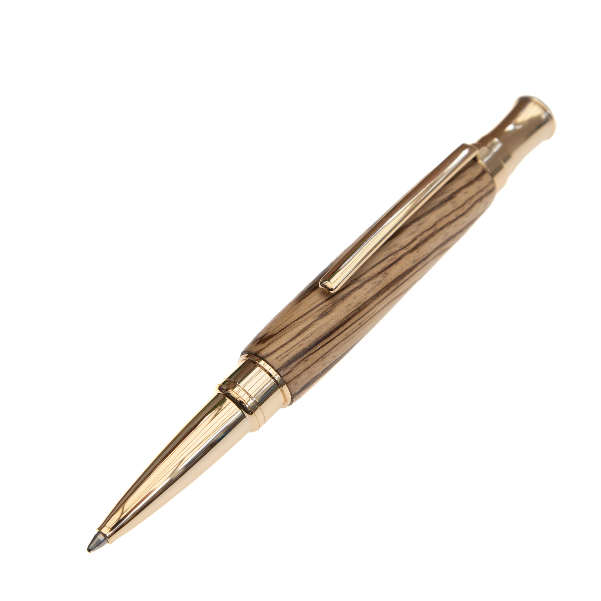 Handcrafted Wood Pen | Zebrano Wood | Wig and Pens - wigandpens
